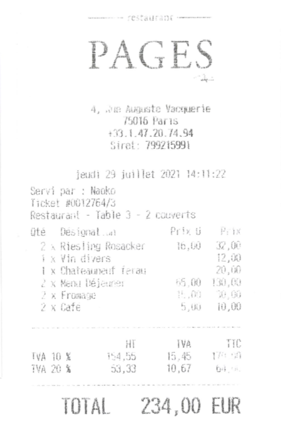 Restaurant Pages à Paris - Fooding