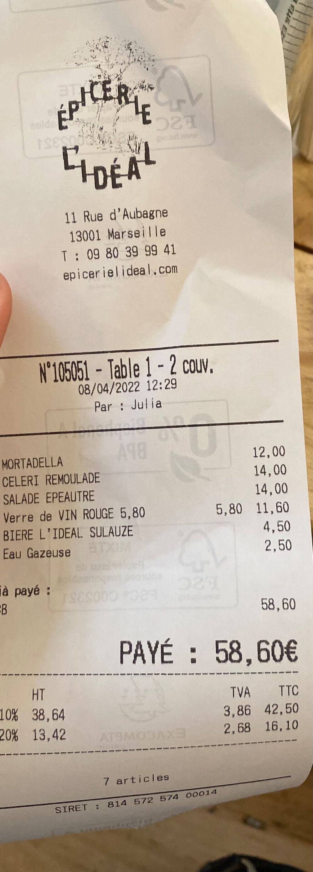 Restaurant Epicerie L’Idéal à Marseille - Fooding Restaurant Epicerie L’Idéal à Marseille - Fooding