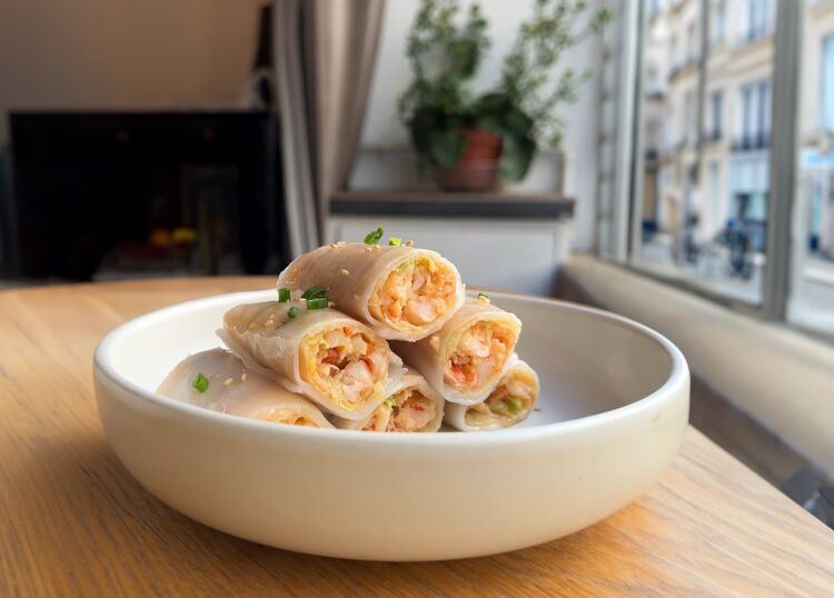 Les cheung fun aux crevettes ASMR de Feel Ling - Fooding